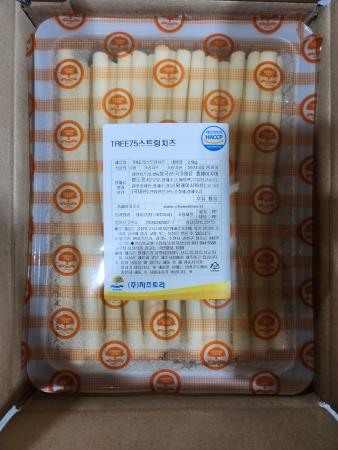 치즈트리 스트링치즈75% 11MM(냉동) 2.5KG*2EA (1BOX) - 최저가 사업자 식자재 | 식봄