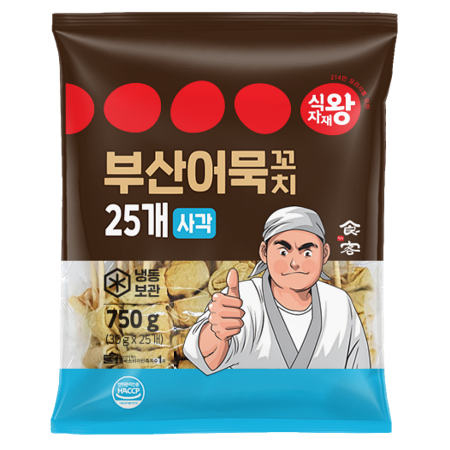 식자재왕 꼬치어묵 사각 30g*25개 750g - 최저가 사업자 식자재 | 식봄