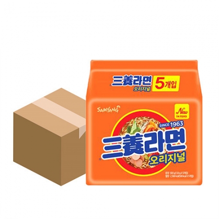 삼양식품 삼양라면(멀티팩_120g*5입 600g*8EA/BOX) 라면 [원산지: 상세설명참조] - 36,080원 - 식봄