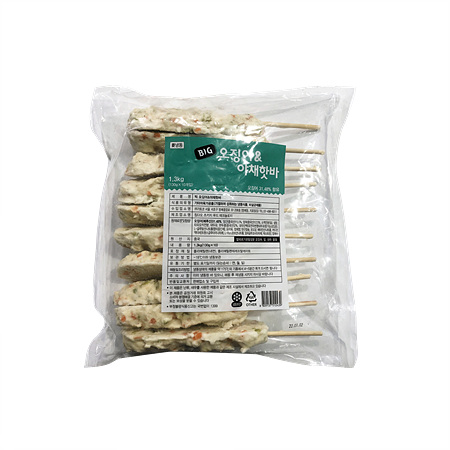 가토코 오징어야채핫바(130g*10개입 1.3Kg/EA) - 최저가 사업자 식자재 | 식봄