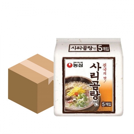 농심 사리곰탕면(5입 550g*8EA/BOX) 라면사리 사리면 [원산지: 상세설명참조] | 식봄