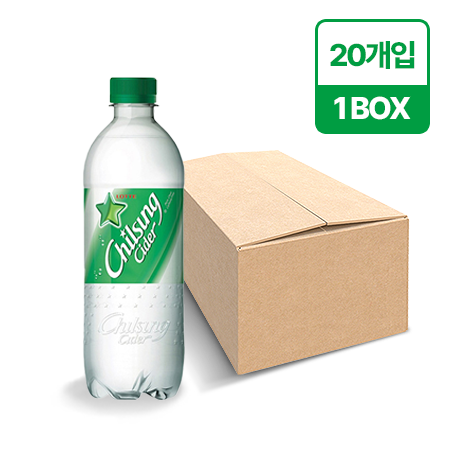 칠성 사이다(PET_500ml*20EA/BOX) - 최저가 사업자 식자재 | 식봄