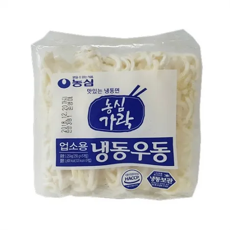 농심 가락우동면(냉동 250g*5입 1.25Kg/EA) - 최저가 사업자 식자재 | 식봄