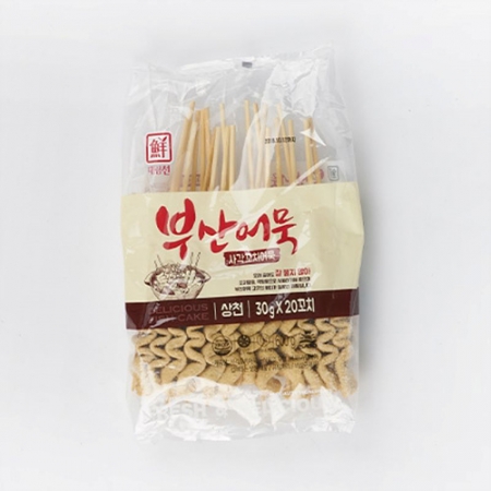 사조대림 꼬치어묵(접사각_부산_30g*20개입 600g/EA) | 식봄