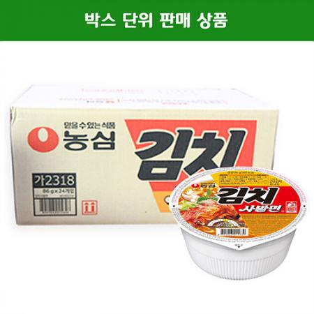 사발면(김치 농심 86g*24EA/Box) - 최저가 사업자 식자재 | 식봄