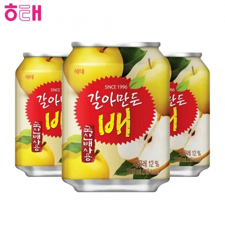 해태 갈아만든배 캔 238ml 24개 - 최저가 사업자 식자재 | 식봄