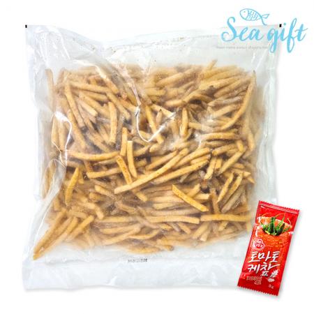 양념감자 케이준 12kg(2kg x 6팩) 냉동 튀김 에어프라이어 대용량 업소용 | 식봄