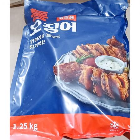 튀김용통오징어(아쿠아링크 냉동 250g x5입 1.25K) 5개 식자재 업소용 대용량 굿프랜즈 사옹원 수산 숯불 래온 업소용 통 ...