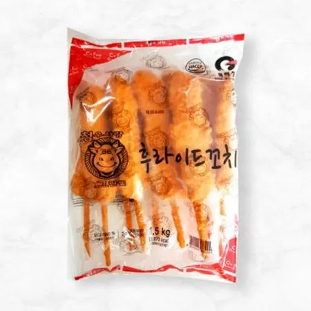 VDF 청우 후라이드꼬치 150gx10개 식자재 업소용 대용량 바삭꼬치 간식추천 에어프라이어 치킨꼬치 간편조리 캠핑간식 길거리맛 ...