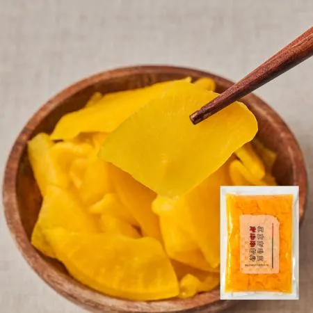 원효 관동풍 압축치자단무지 3KG (1KG x3팩) - 최저가 사업자 식자재 | 식봄