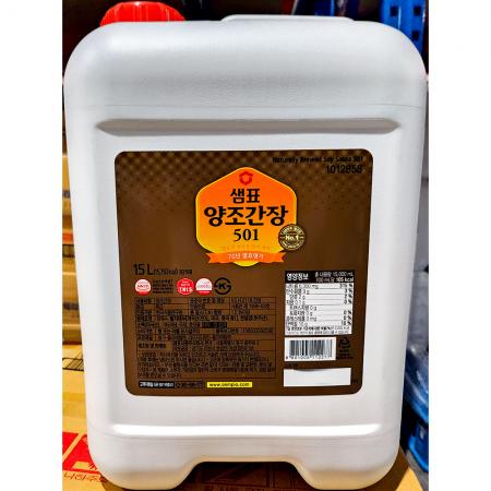양조간장(샘표 15L 501) 업소용 말통 간장 - 최저가 사업자 식자재 | 식봄