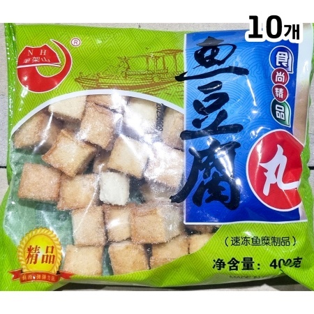 어두부피쉬볼(400g) X10 업소용 냉동 완자 사각 피시볼 | 식봄