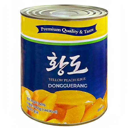삼도 황도 (황도복숭아60%/슬라이스/옐로우피치) 3kg/ea - 최저가 사업자 식자재 | 식봄