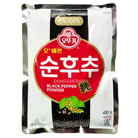오쉐프 순후추 (블랙페퍼/흑후추/봉지/오뚜기) 450g - 최저가 사업자 식자재 | 식봄