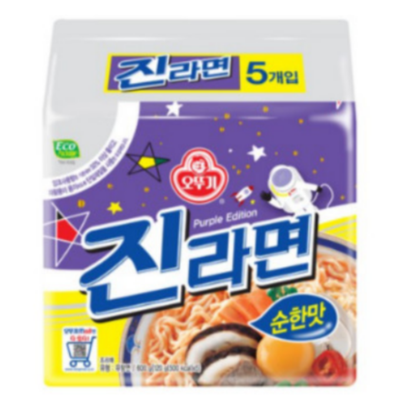 진라면 순한맛 1BOX 120G X 5개입 8EA 오뚜기 - 최저가 사업자 식자재 | 식봄