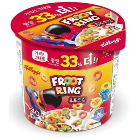 후르트링 컵 시리얼 40G X 12EA 1BOX 켈로그 - 최저가 사업자 식자재 | 식봄