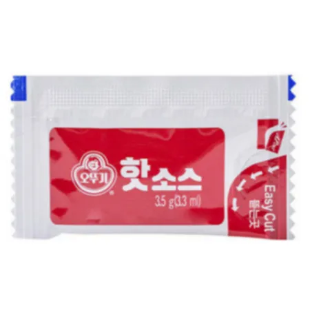 일회용 핫 소스 1BOX 3.5KG 3.5G X 1000개입 오뚜기 - 최저가 사업자 식자재 | 식봄