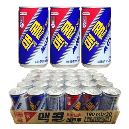 맥콜 190ml, 30캔 - 최저가 사업자 식자재 | 식봄