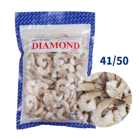 ★신규특가★ 다이아몬드 칵테일새우 PDTO 41/50 (IQF개별냉동 900g) 탈각새우 감바스 - 최저가 사업자 식자재 | 식봄