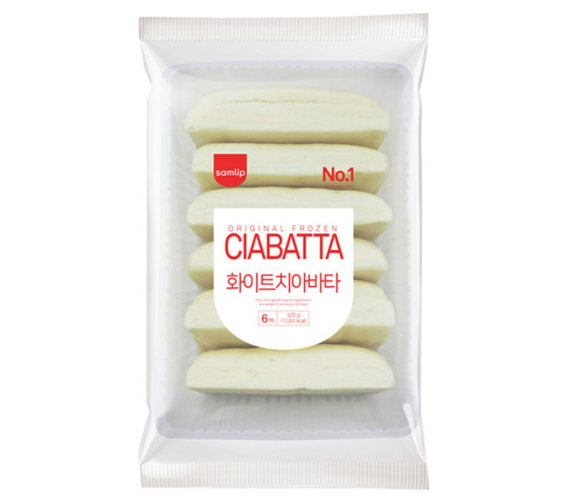 삼립 화이트 치아바타(냉동/70g*6입) 420g - 최저가 사업자 식자재 | 식봄