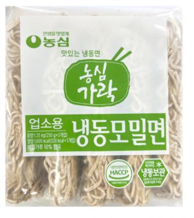 농심 메밀면(250g*5입) 1.25kg 냉동 - 최저가 사업자 식자재 | 식봄