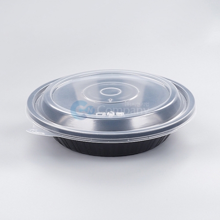 [TY/2145] 사출 중화면용기 소 흑색 400개 | 식봄