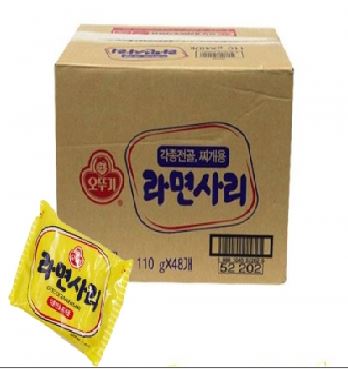 라면사리(오뚜기/개별)110g*48ea(box) - 최저가 사업자 식자재 | 식봄