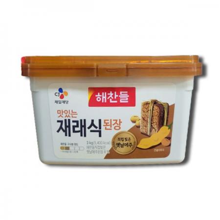 CJ 해찬들 맛있는 재래식 된장 3kg - 최저가 사업자 식자재 | 식봄