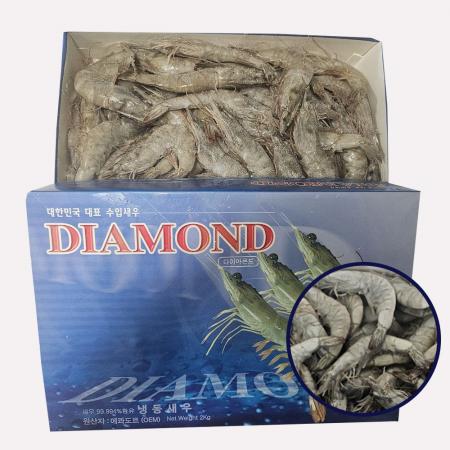 다이이몬드 흰다리새우 12kg (2kg x 6팩) 에콰도르 3140 - 최저가 사업자 식자재 | 식봄
