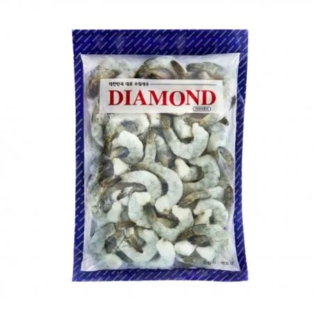 [10개] 다이아몬드 IQF 개별냉동 21/25 두절탈각새우 감바스새우 깐새우 900g 10봉 - 최저가 사업자 식자재 | 식봄