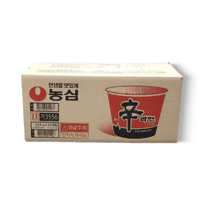 (농심)신라면(큰컵/114g*16입) 1박스 - 최저가 사업자 식자재 | 식봄
