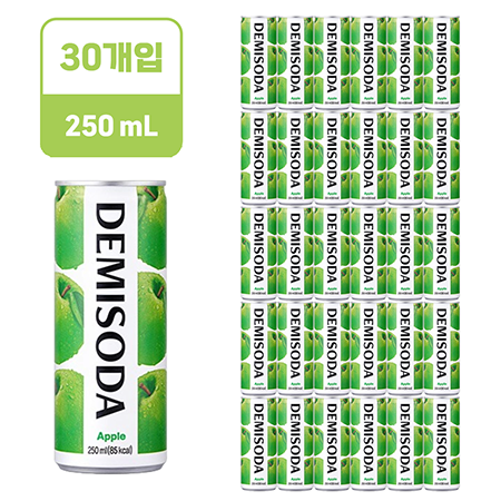 동아오츠카 데미소다 애플 [캔,250ml*30EA/BOX] - 최저가 사업자 식자재 | 식봄