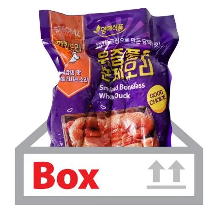 육즙품은훈제오리(완포) 800g*12ea(박스)/영해식품 - 최저가 사업자 식자재 | 식봄