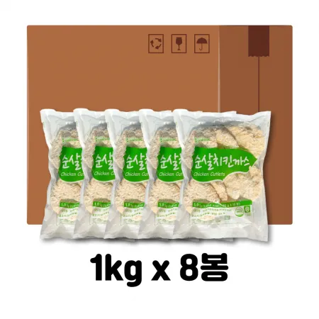 상신 순살 치킨까스 1박스(1kgx8봉)(100gx80장) - 최저가 사업자 식자재 | 식봄