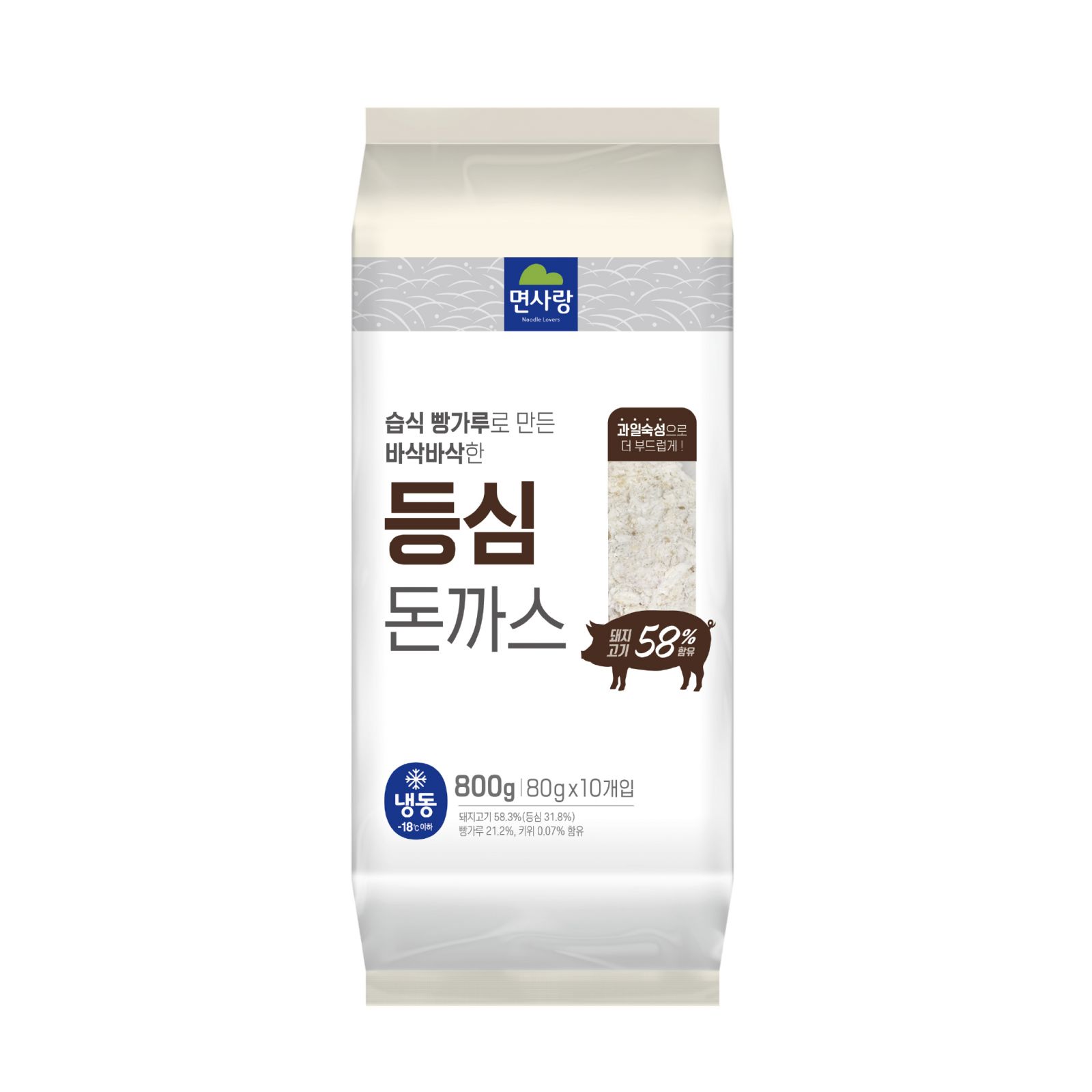 (냉동)등심돈까스 800g(80g*10ea) - 최저가 사업자 식자재 | 식봄