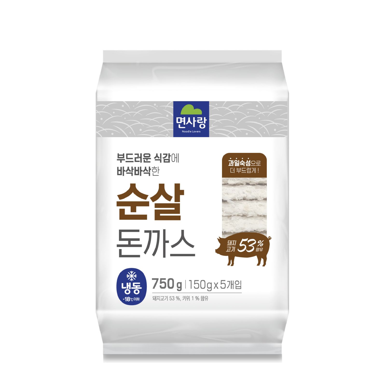(냉동)순살돈까스 750g(150g*5ea) - 최저가 사업자 식자재 | 식봄