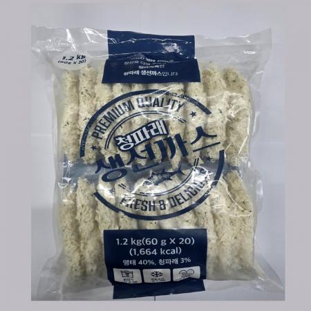 [전국] 청파래생선까스 60g X 20ea(1.2kg) x 2팩 - 최저가 사업자 식자재 | 식봄
