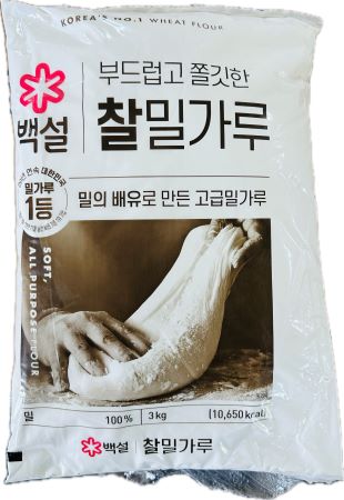 백설 찰 밀가루3KG/EA 씨제이제일제당 - 최저가 사업자 식자재 | 식봄