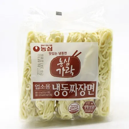 농심 가락중화면(짜장면 250g*5입) 1.25kg*8 [BOX] 냉동 - 최저가 사업자 식자재 | 식봄