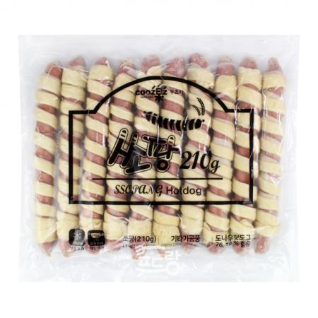 회오리핫도그[쏘팡핫도그,210G*10]2.1kg ★직접 인수 불가 시[아이스박스]필수구매 - 최저가 사업자 식자재 | 식봄